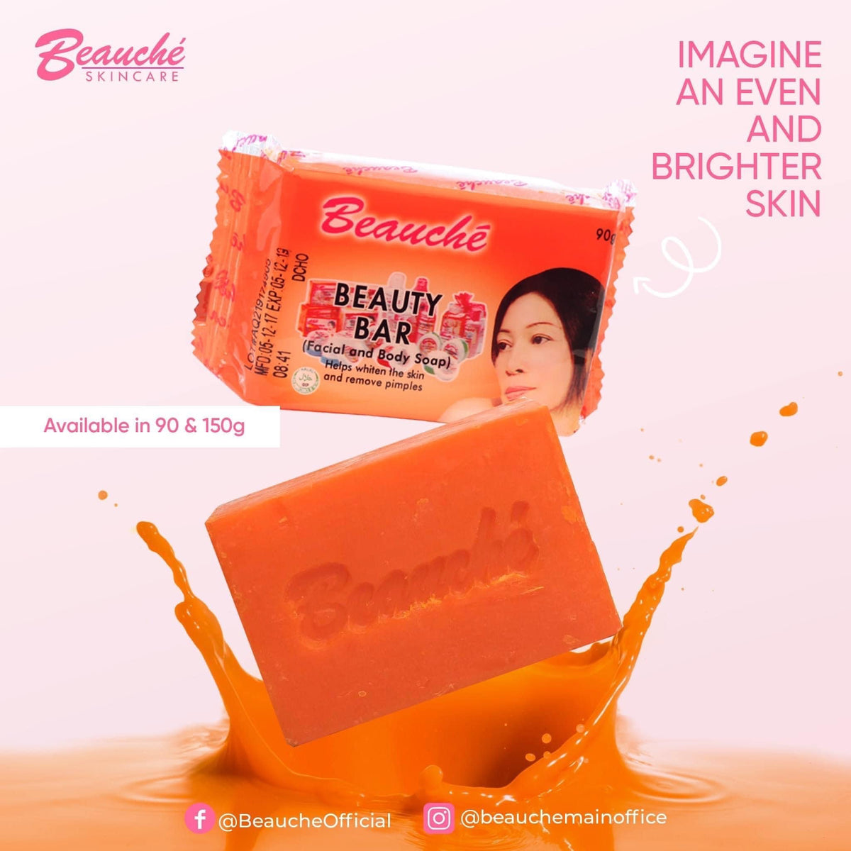 3pcs Beauchè Beauty Bar Papaya Acne Prone Skin - Simplicity Care Cosme ...