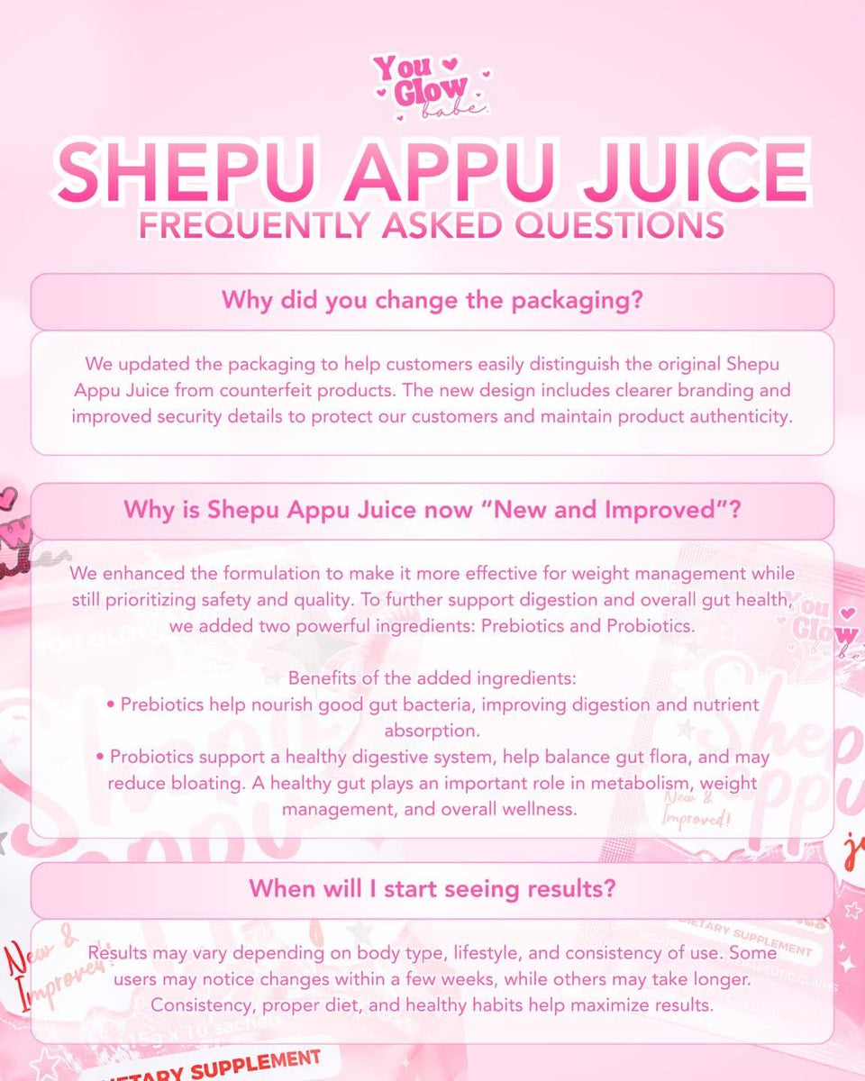 Sheppu Appu Beauty Drink - You Glow Babe – @simplicitycarecosmetics